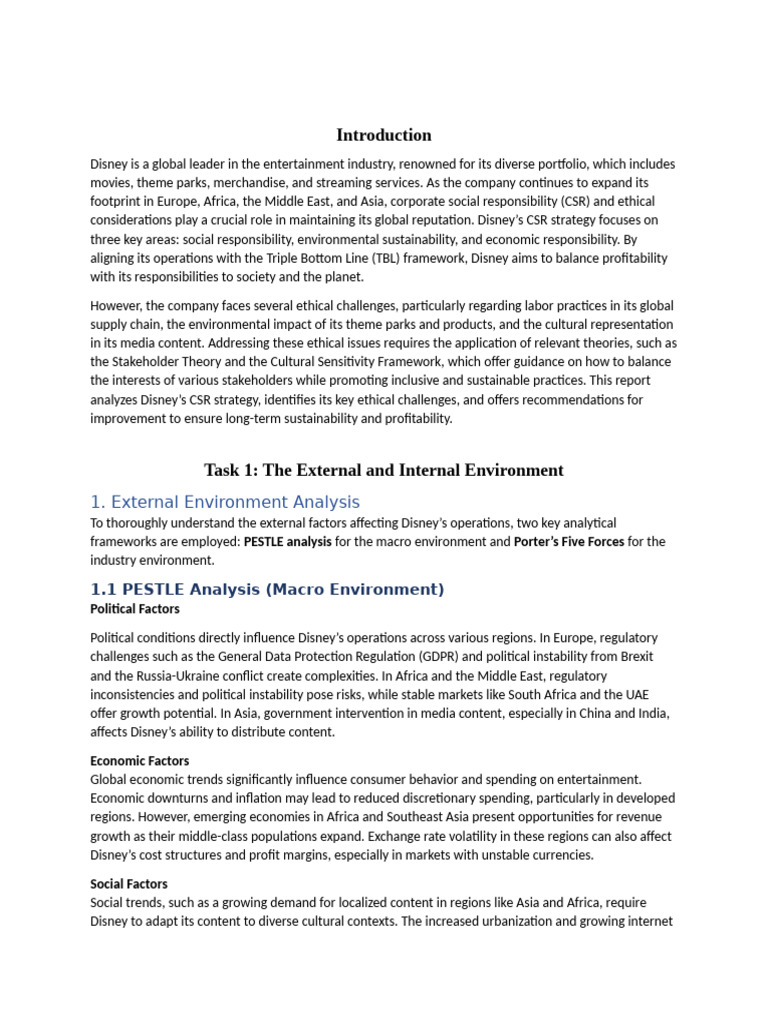 External Environment Analysis | PDF