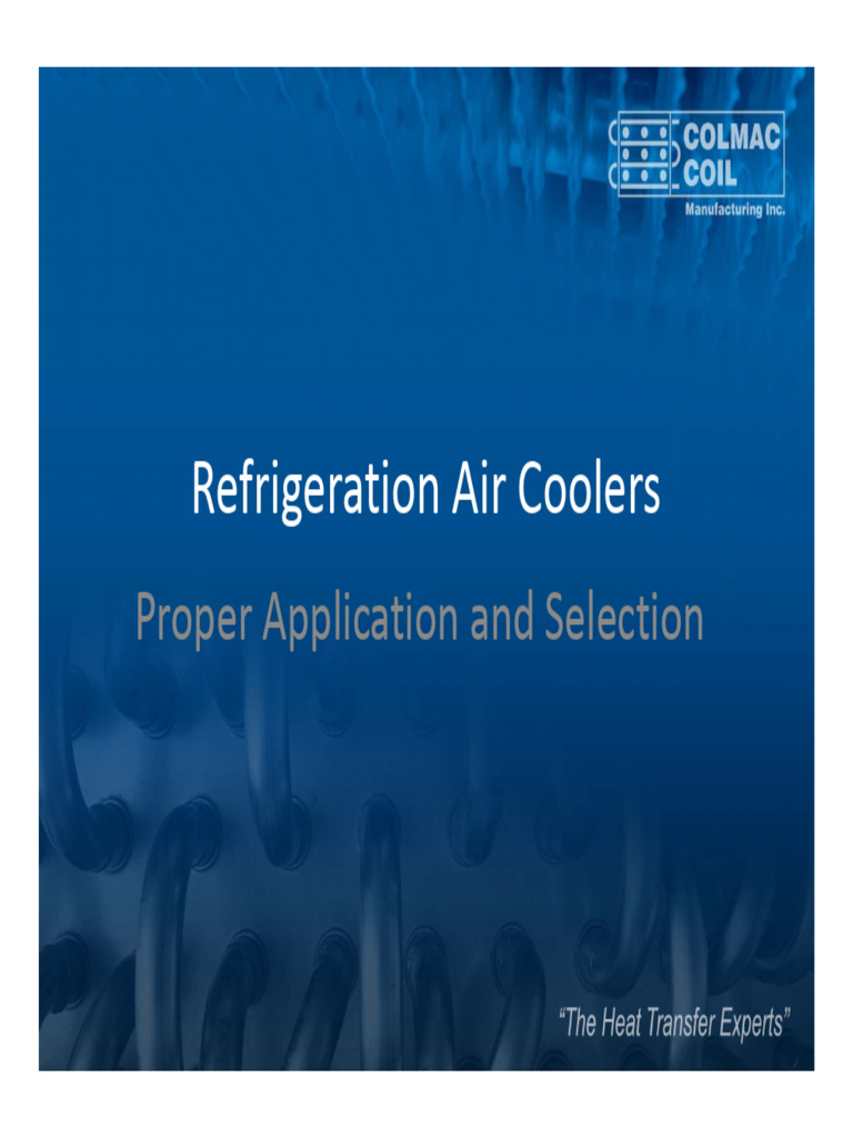 Bruce Nelson - Refrigeration Air Coolers | PDF