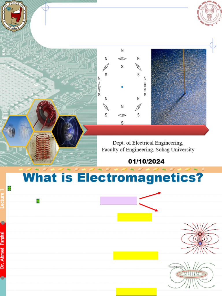 Lec 1 - Fall 2024 - EEG212 - The Steady Magnetic Field I | PDF