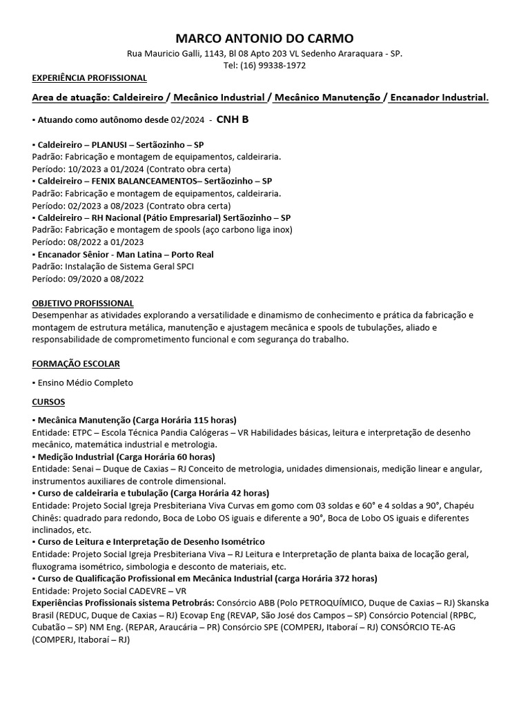 Marco Antonio Do Carmo | PDF
