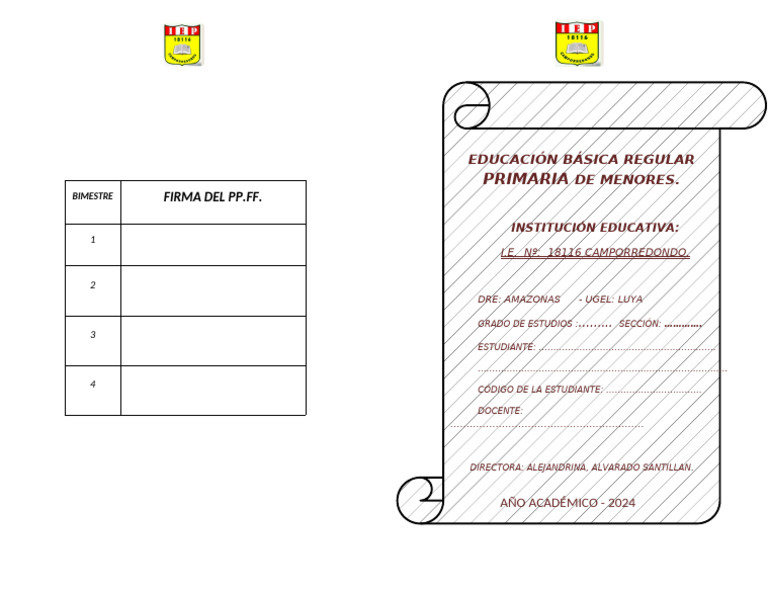 LIBRETA 2024-CARÁTULA. | PDF