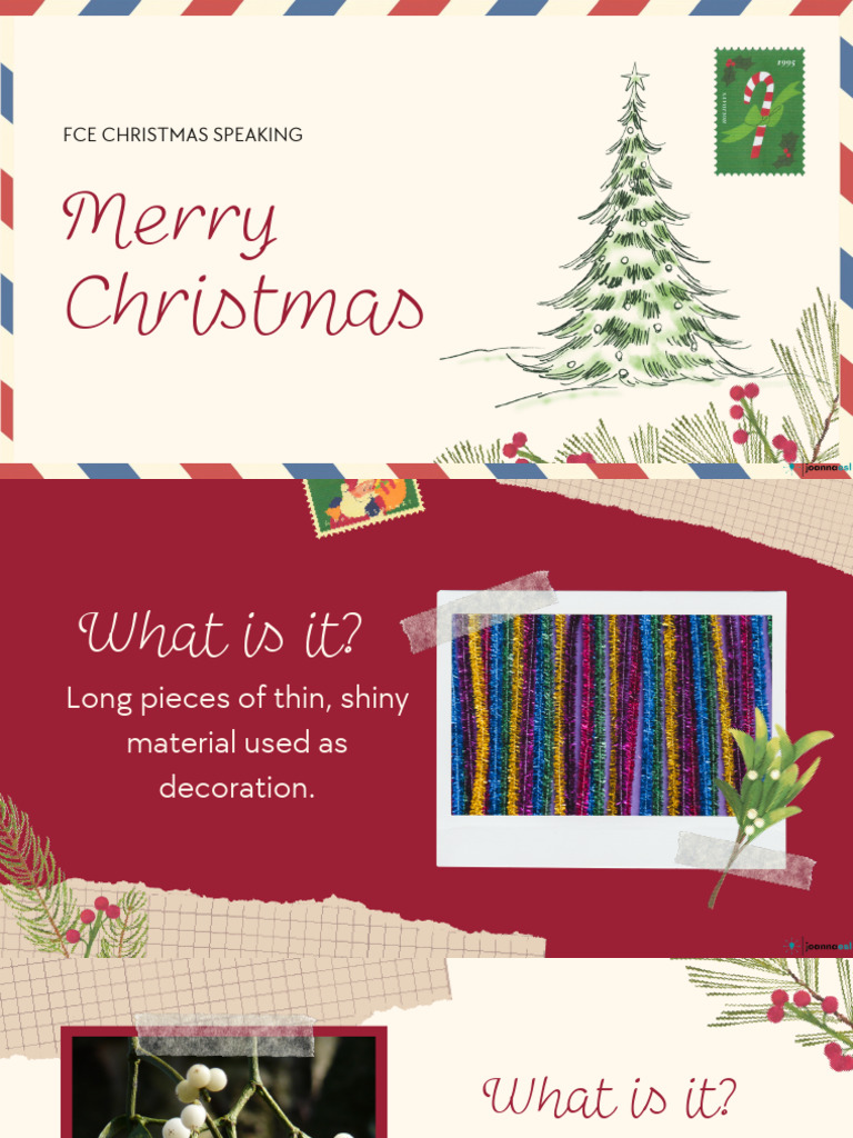 b2-christmas-speaking-ppt | PDF