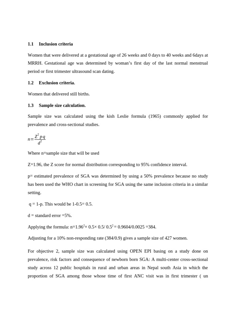 Study Population | PDF