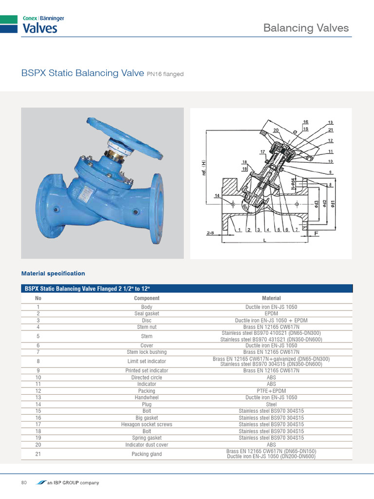 Bspx Static Balance Valve | PDF