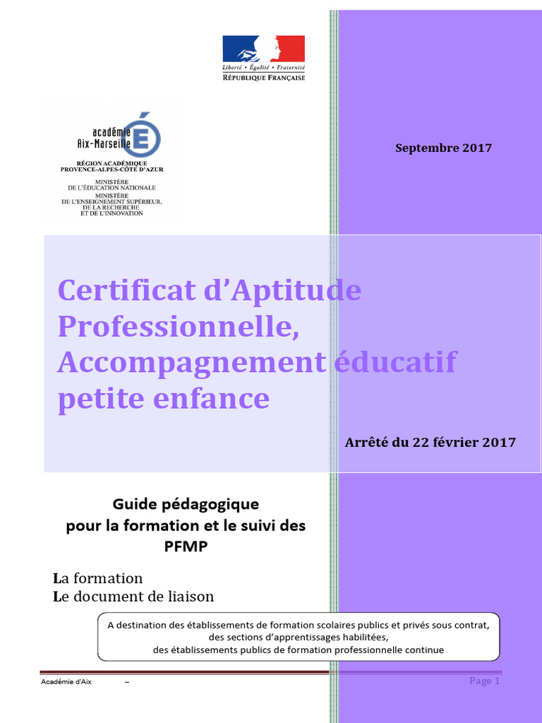 Aix - Cap Aepe Guide Pedagogique Septembre 2017 | PDF