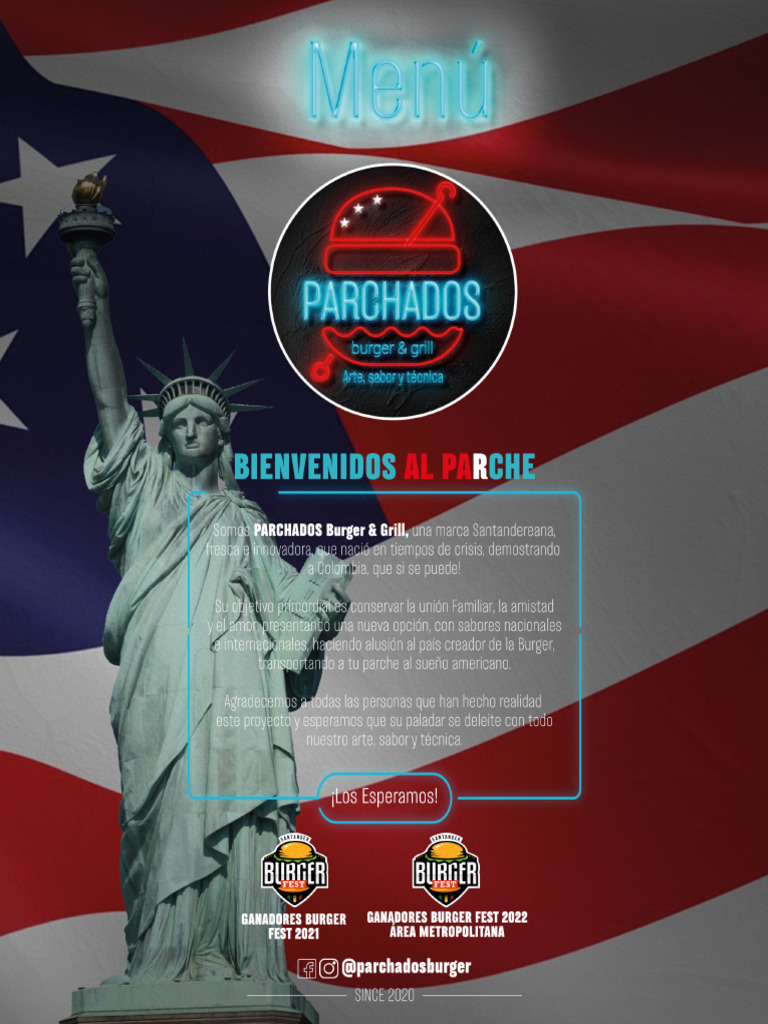 Menu Parchados Burger & Grill | PDF
