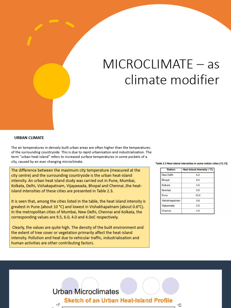 MICROCLIMATE - As Climate Modifier | PDF