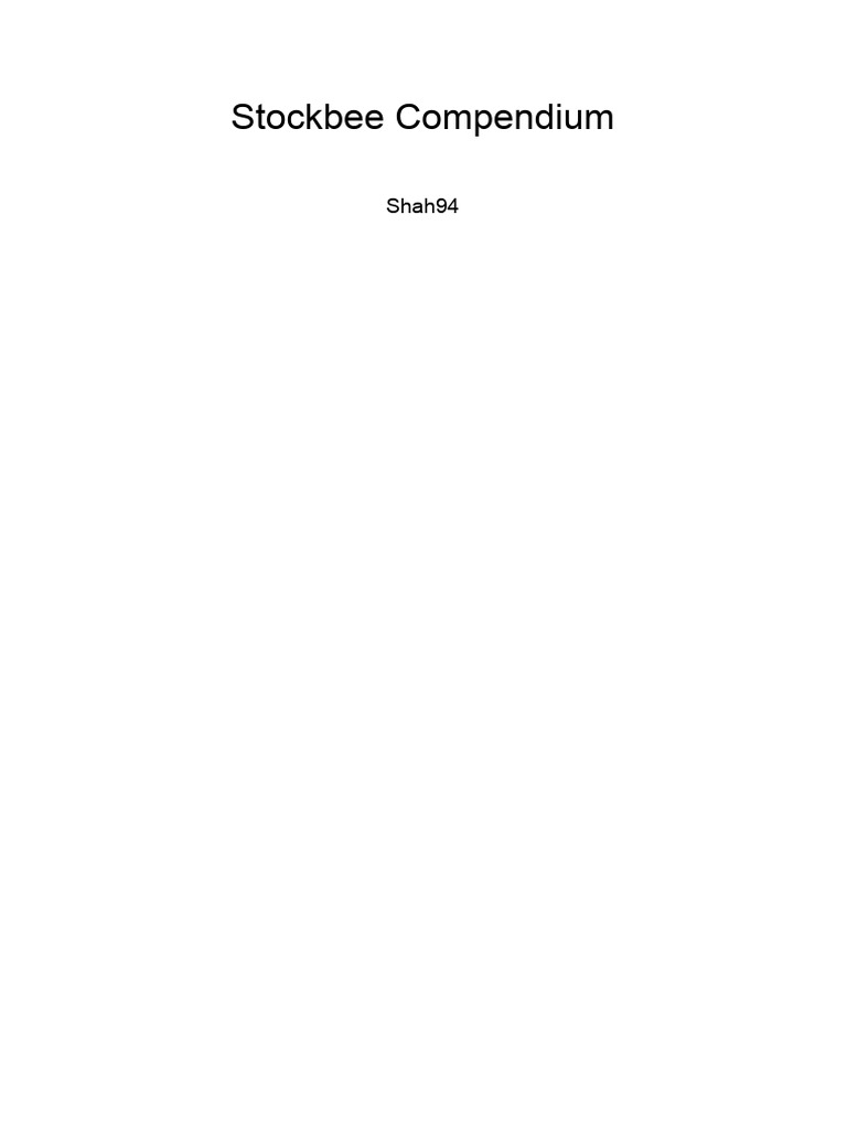 Stockbee Compendium | PDF