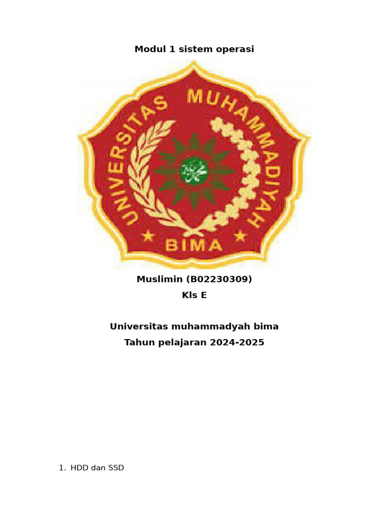 Modul 1 Disk Manejemen | PDF