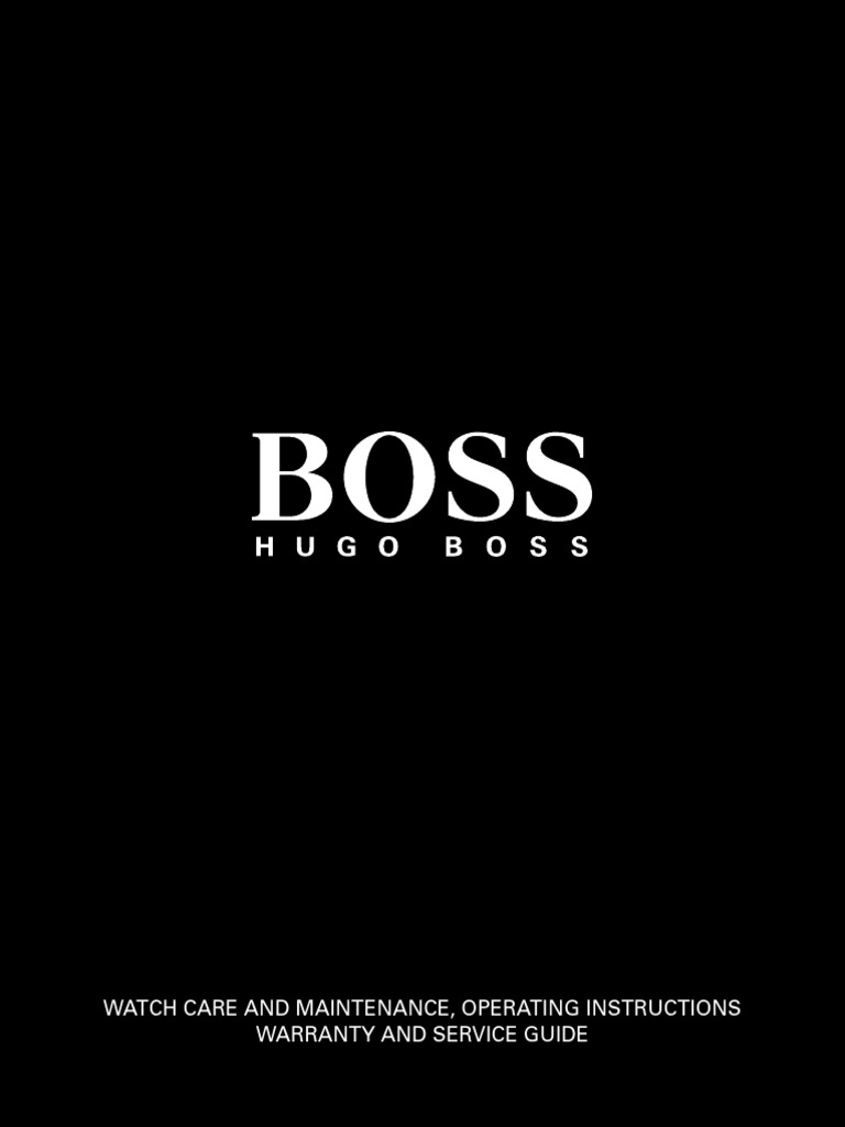 Hugo Boss Nomad 1513773 Manual | PDF