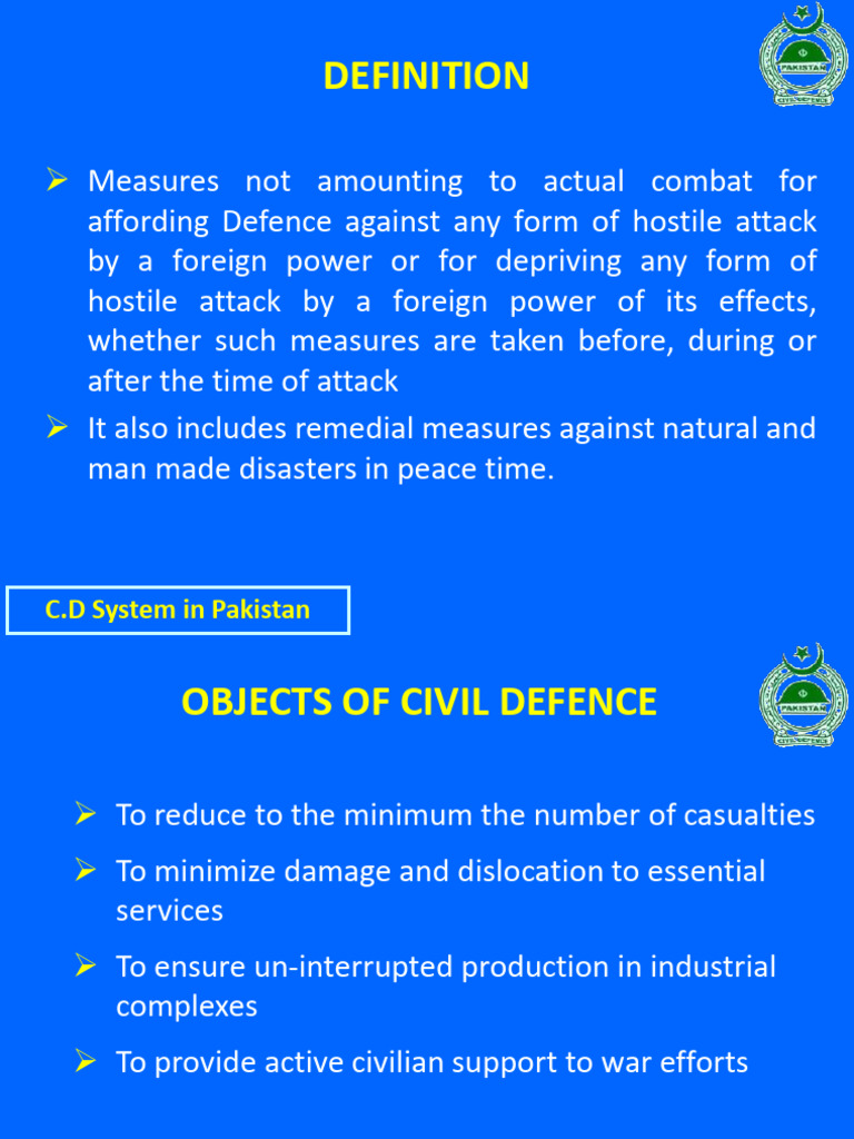 Civil Defence Organization | PDF