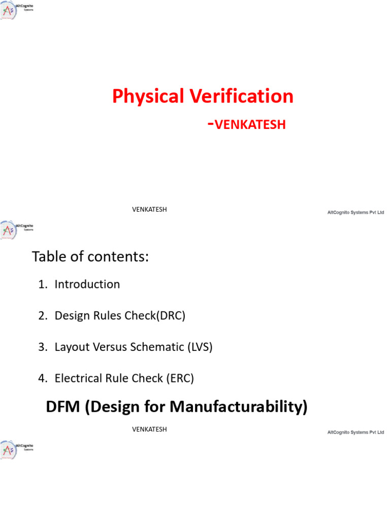 Physical Verification | PDF
