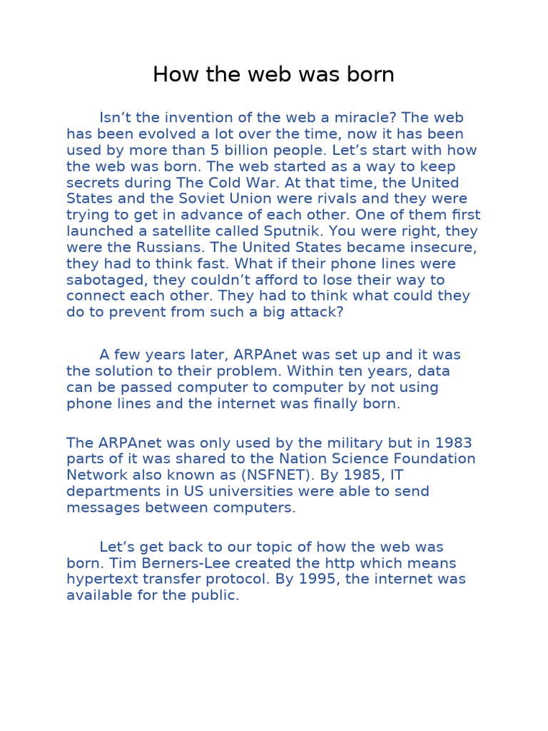 How The Web Was Born | PDF