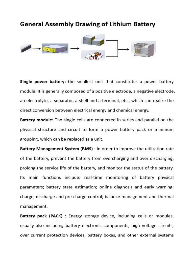 Lithium Battery Pack Introduction | PDF