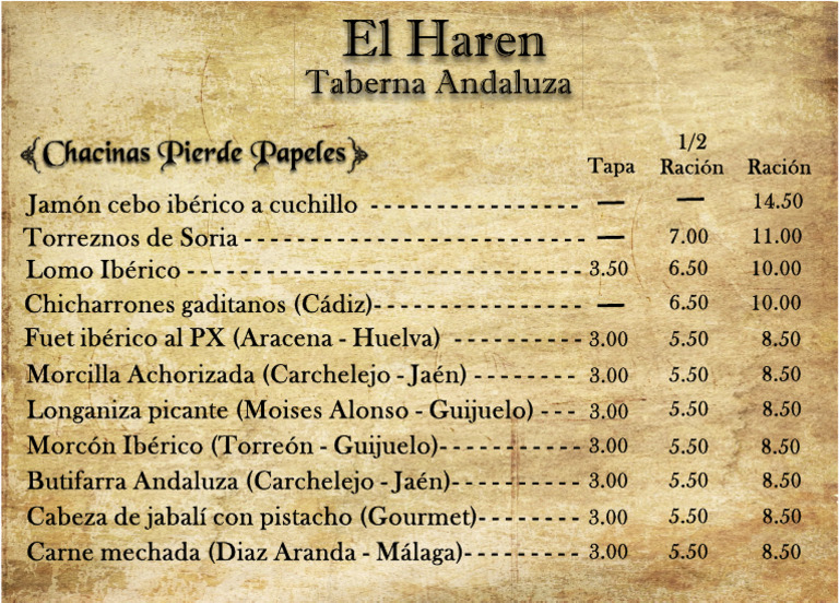 Haren Chacinas Frente | PDF