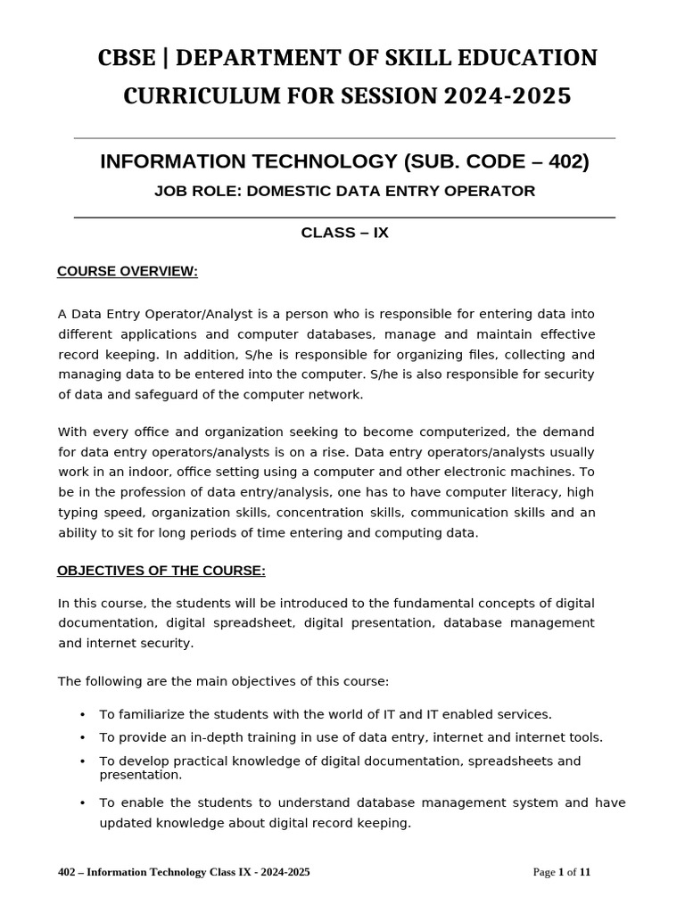 402-IT-IX Book | PDF