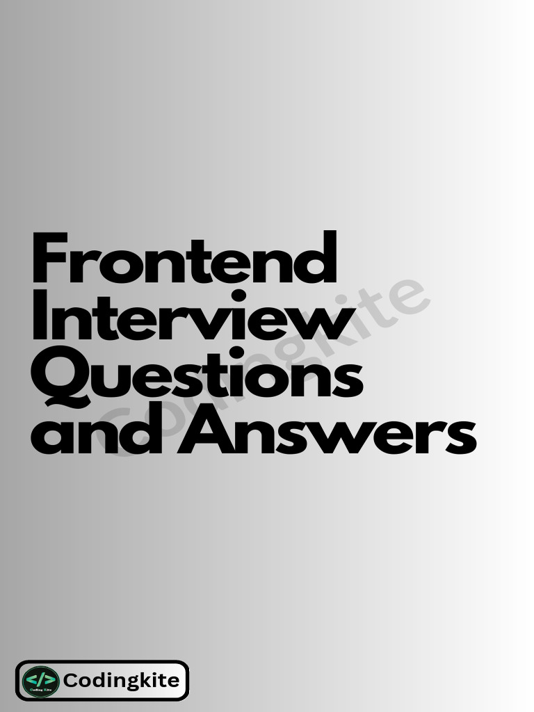 Frontend Interview | PDF