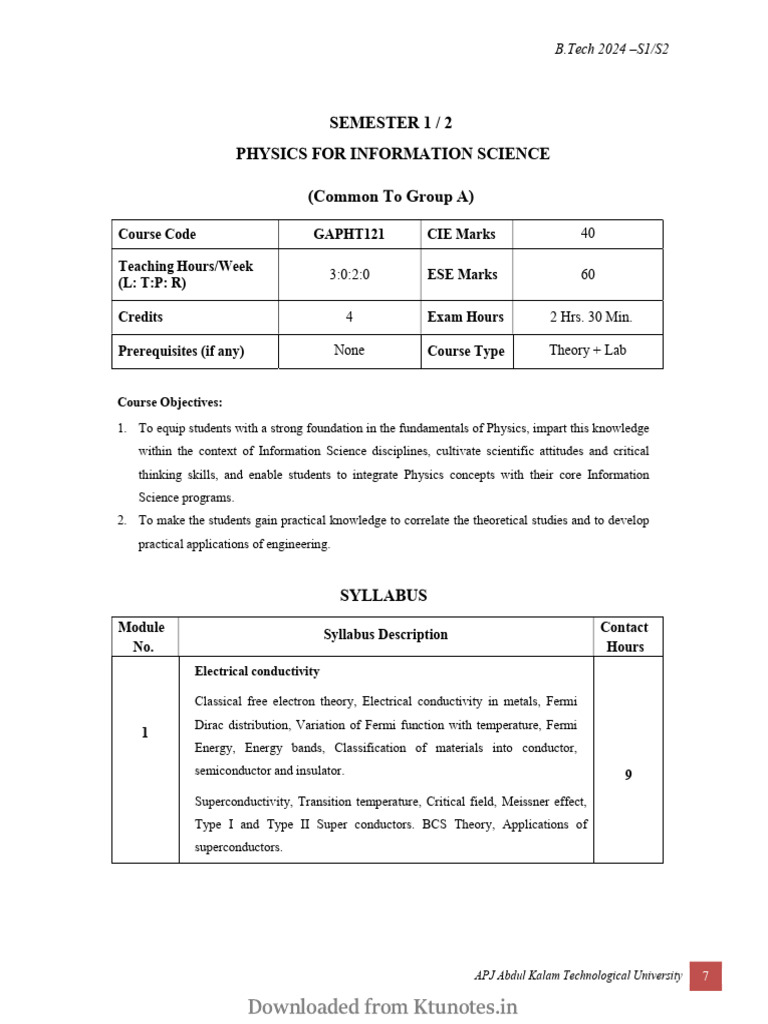 Physics For Information Science | PDF