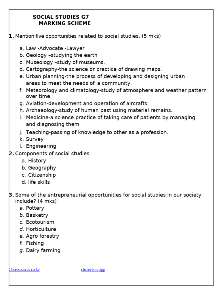 Grade 8 Social Studies Ms Midterm 2 Set 2 Exam | PDF