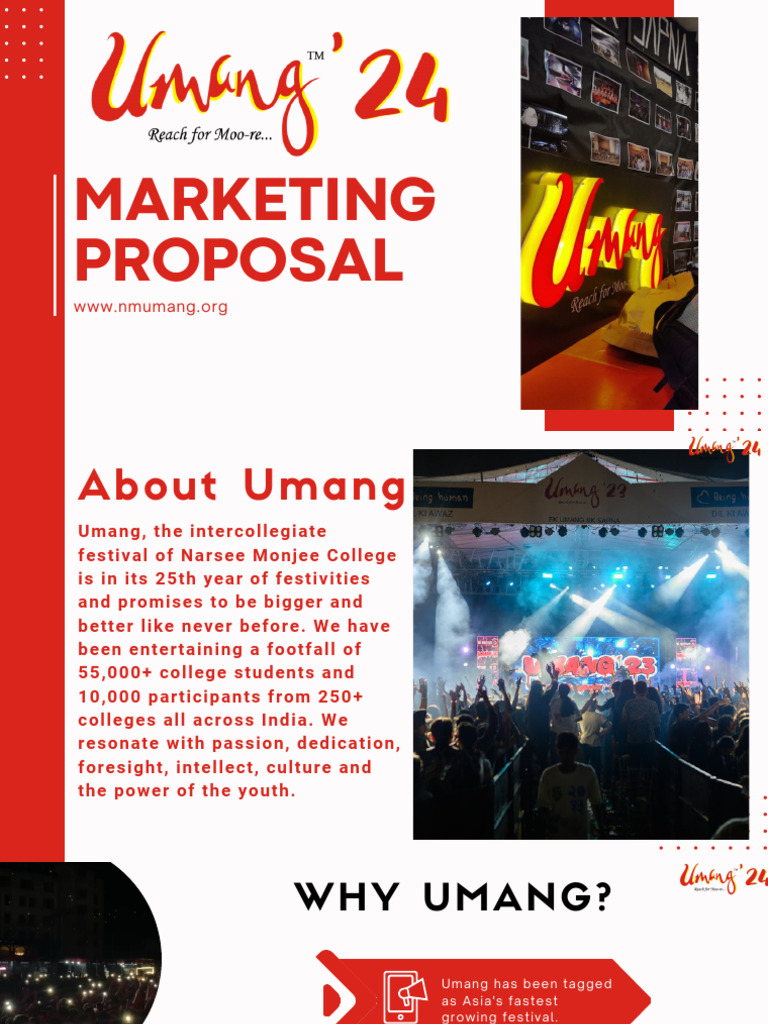Marketing Proposal Umang 2024 | PDF