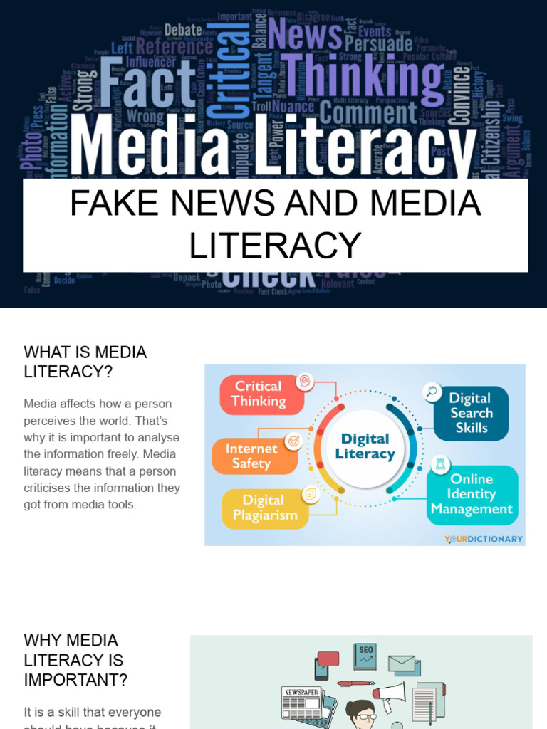 Fake News and Media Literacy | PDF