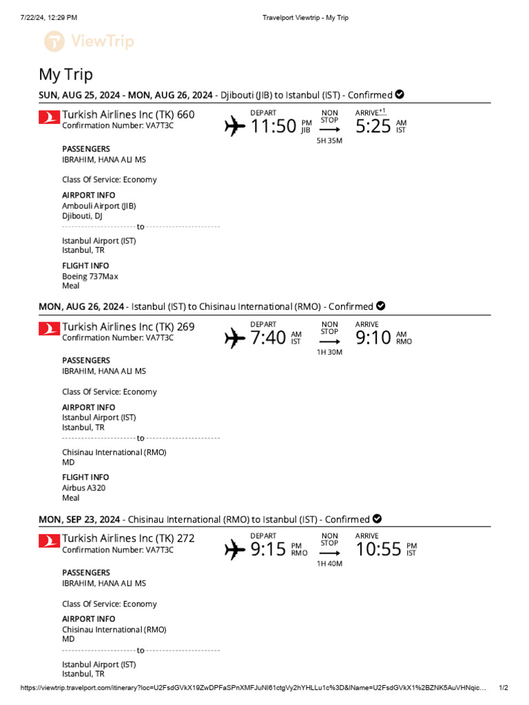 Flight RESERVATION | PDF