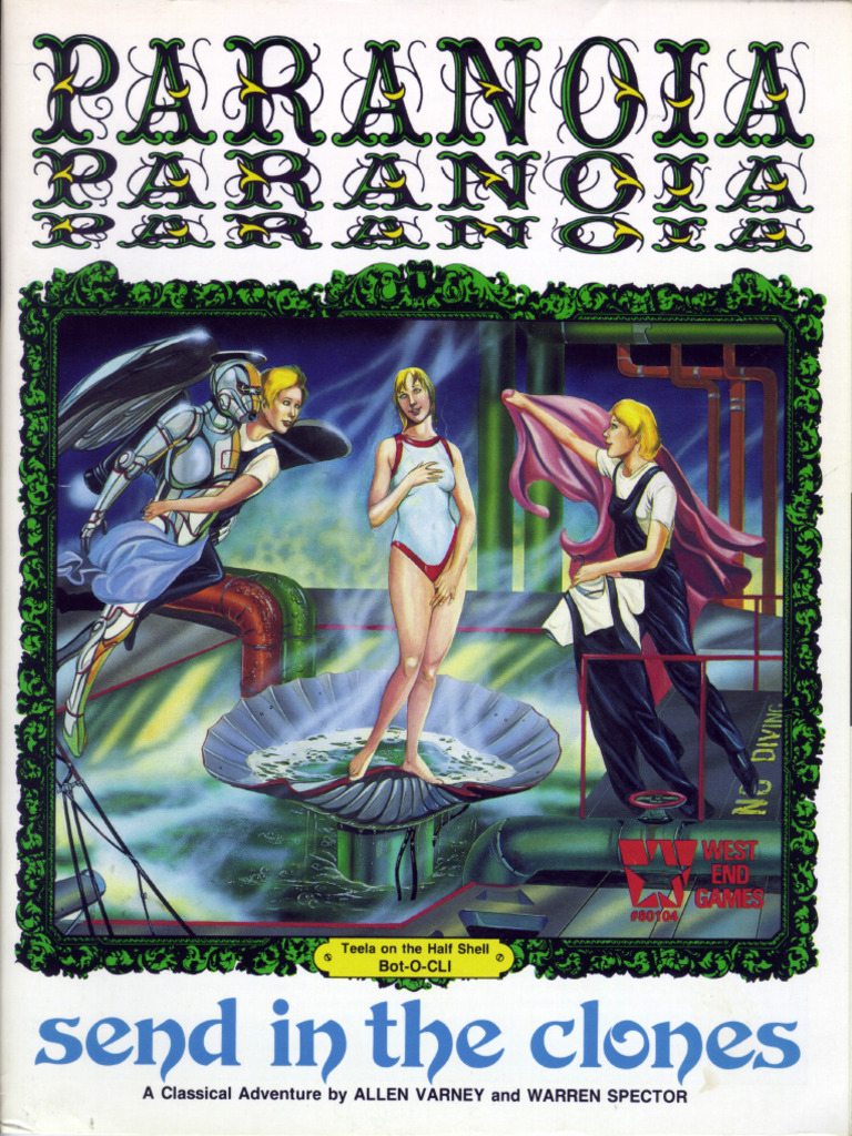 WEG80104 Paranoia 1e RPG - Send in The Clones (1985) | PDF