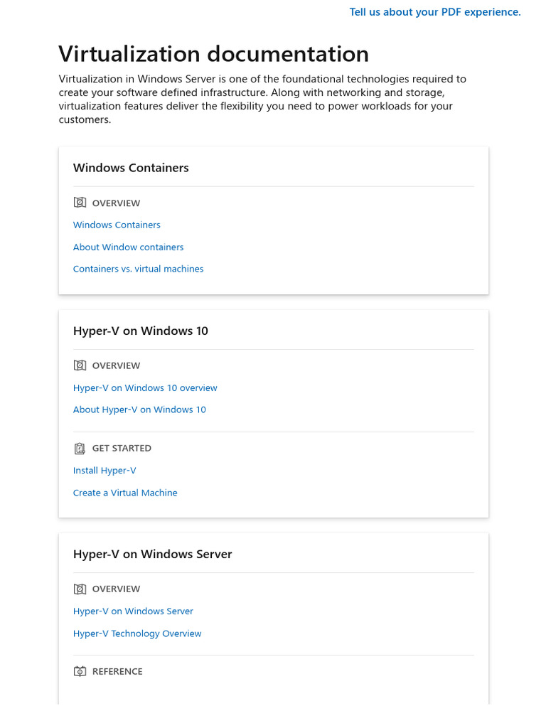 Windows Server Virtualization | PDF