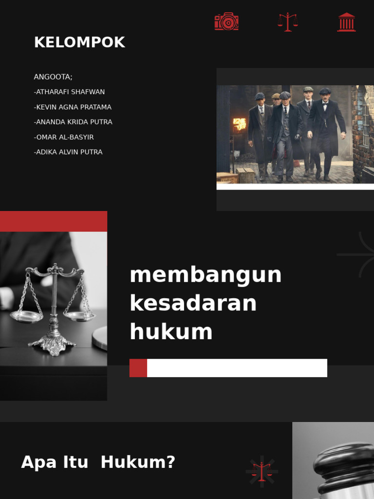 Hitam Dan Merah Modern Presentasi Hak-Hak Hukum | PDF