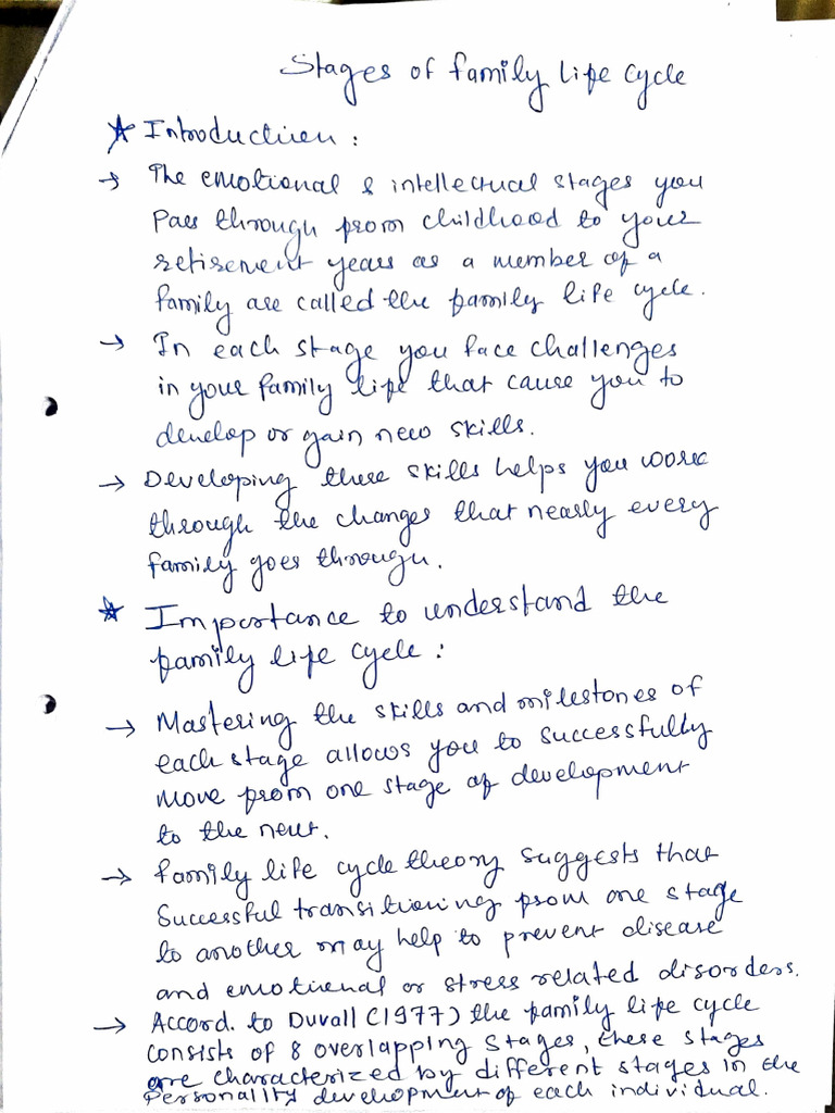 Stages of Life Cycle | PDF