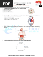 Class 9 Case Study Questions | PDF | Tissue (Biology) | Epithelium