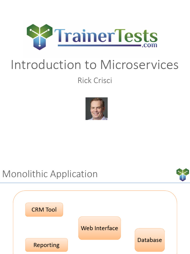 Introduction To Microservices Slide Deck | PDF