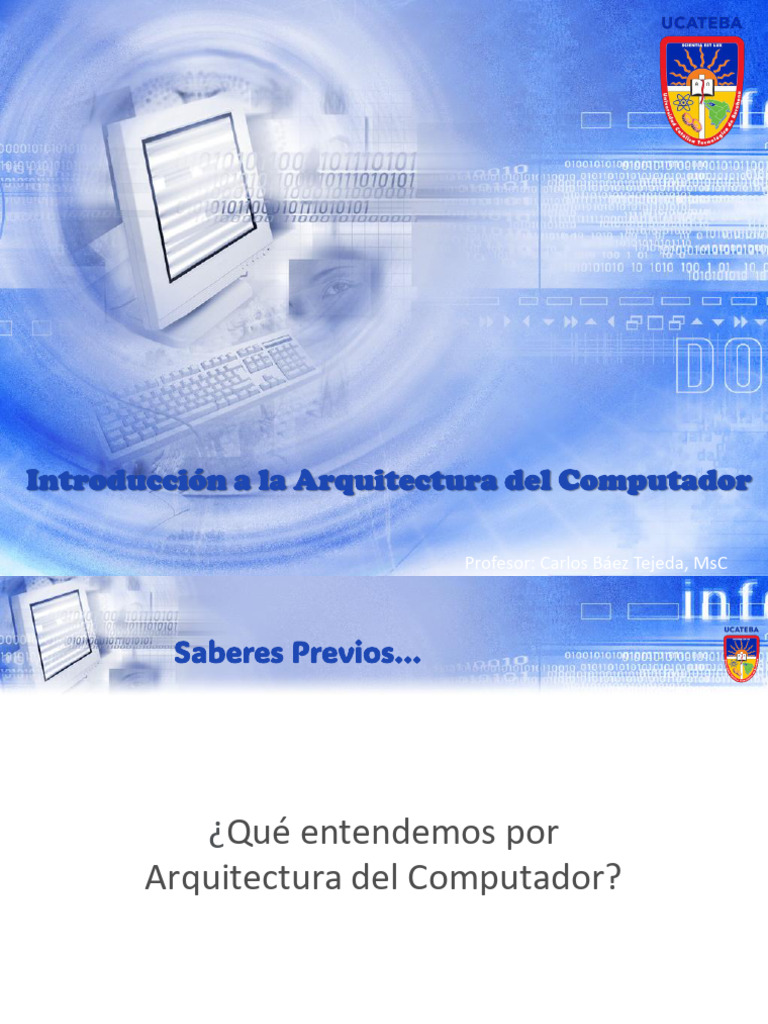 Introducción A La Arquitectura Del Computador | PDF