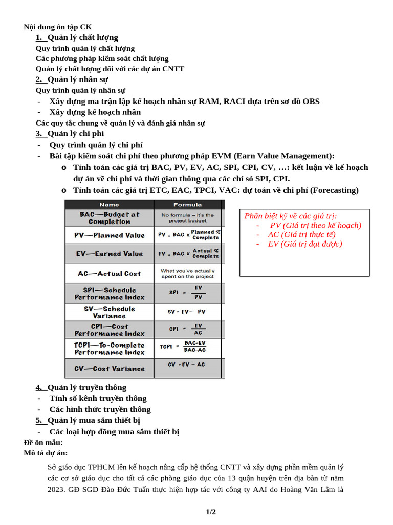 On Tap CK | PDF | Vietnam