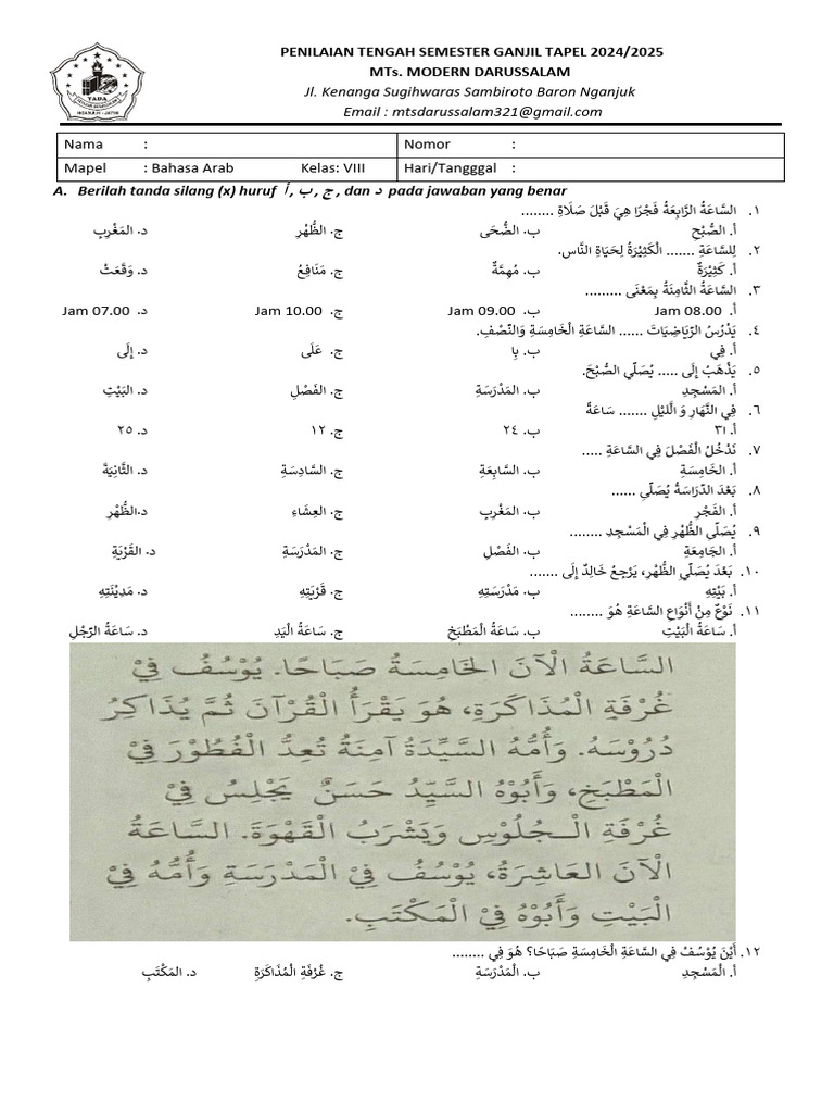 BHS Arab KLS 8 | PDF