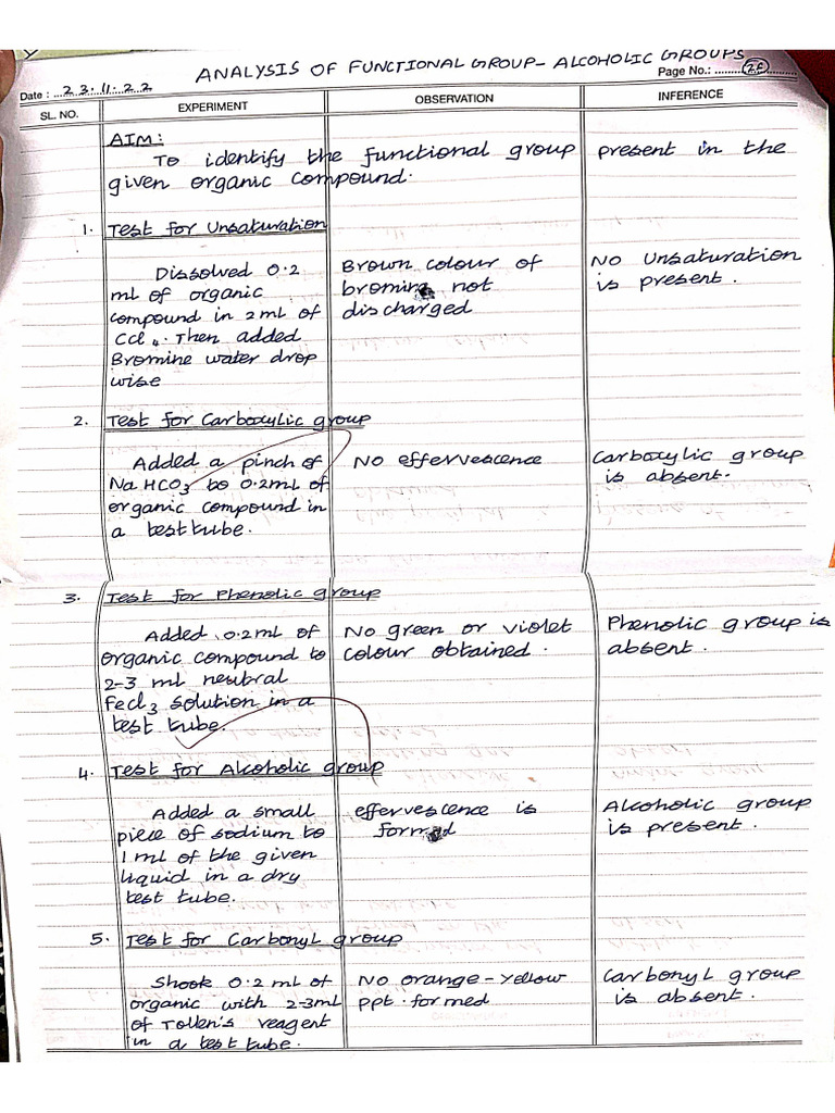 Functional Group Analysis Help | PDF