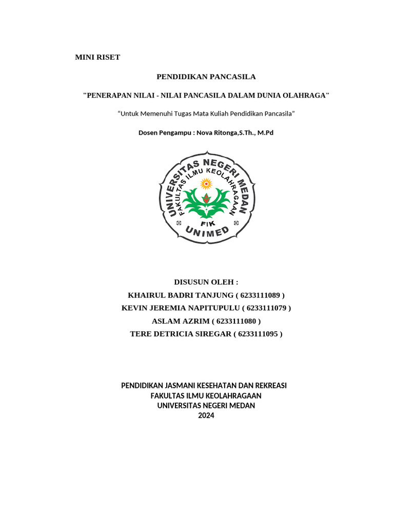 Mini Pend - Pancasila | PDF