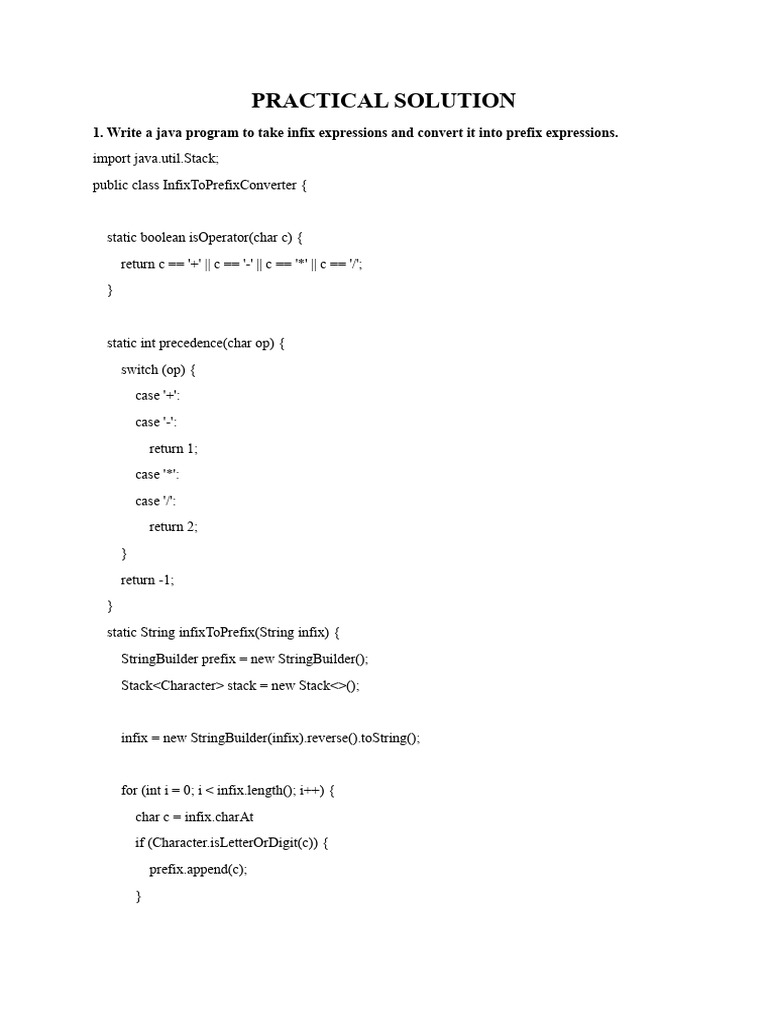 Practicals Solution 1 | PDF