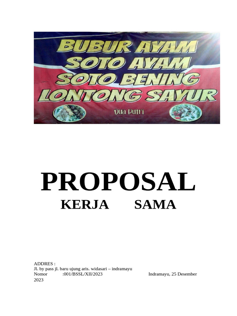 Proposal Pengajuan Usaha | PDF