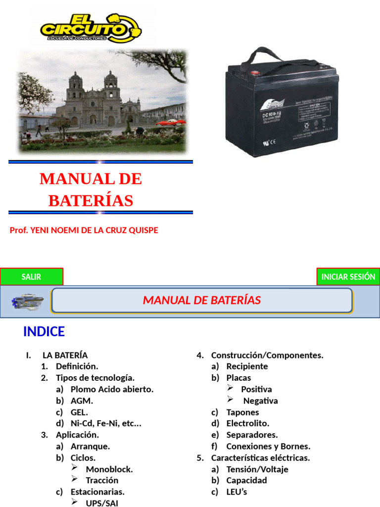 Manual De Baterías 1 Pdf