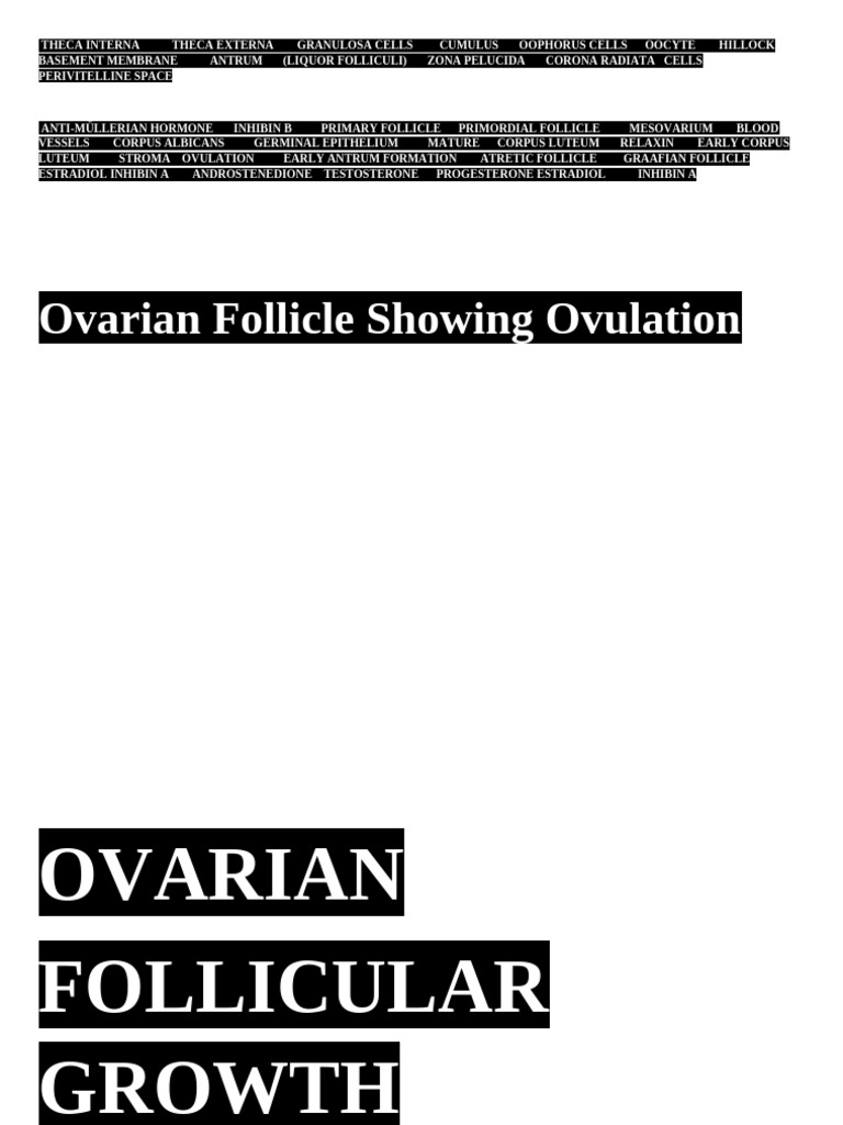 Theca Interna Theca Externa Granulosa Cells | PDF