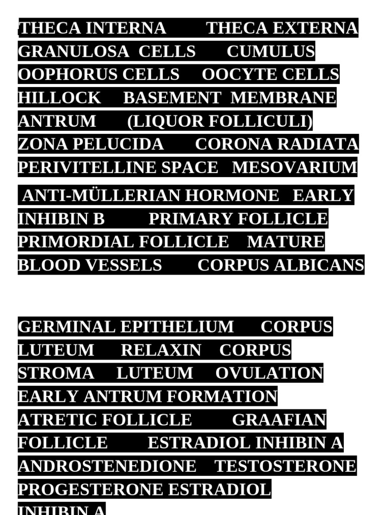 Theca Interna Theca Externa Granulosa Cells-1 | PDF