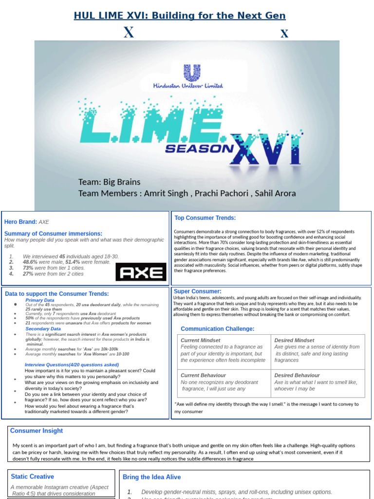 Big Brains HUL Submission | PDF