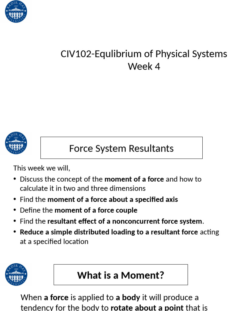 Force System Resultants | PDF