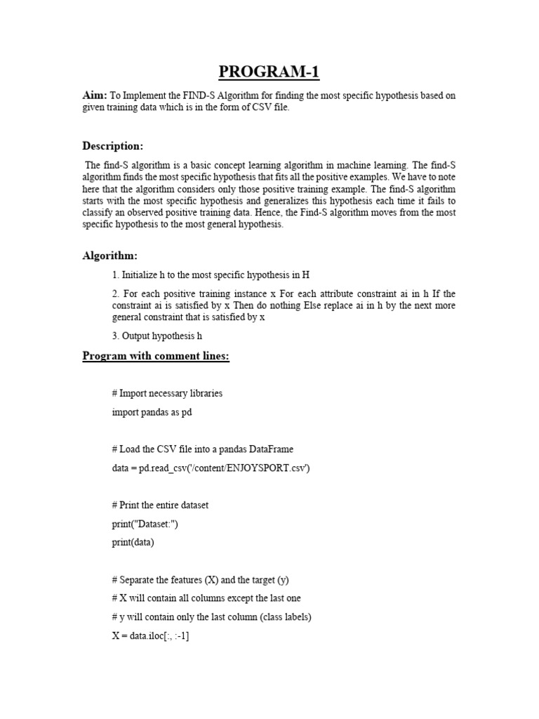 ML Lab Program-1-3 (1) | PDF ML Lab Program-1-3 (1) | PDF