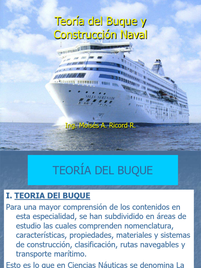 TDB - 1 Propiedades y Características Del Buque | PDF