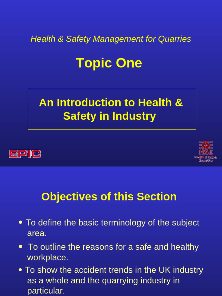 Quarry Health & Safety Management Guide | PDF | Occupational Safety And ...