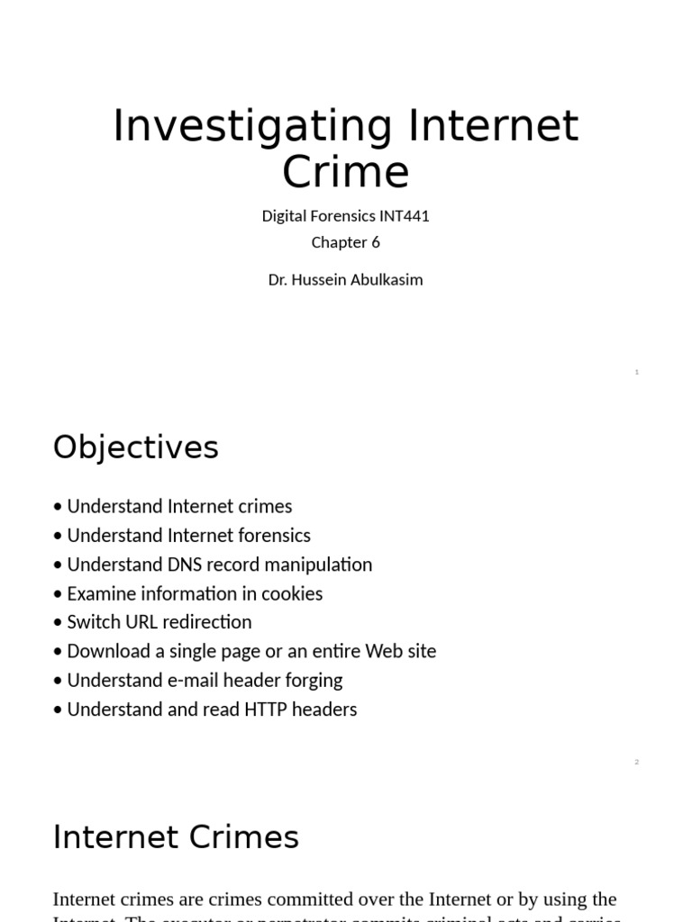 Ch06 - Investigating Internet Crime | PDF