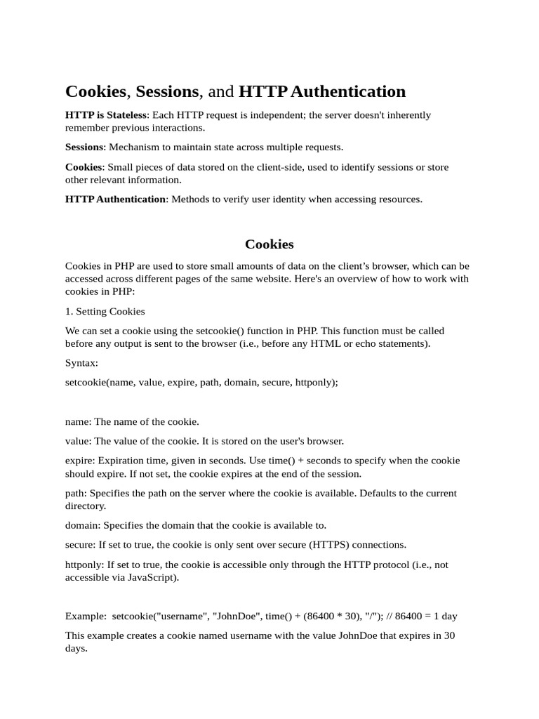 PHP - Unit 5 | PDF