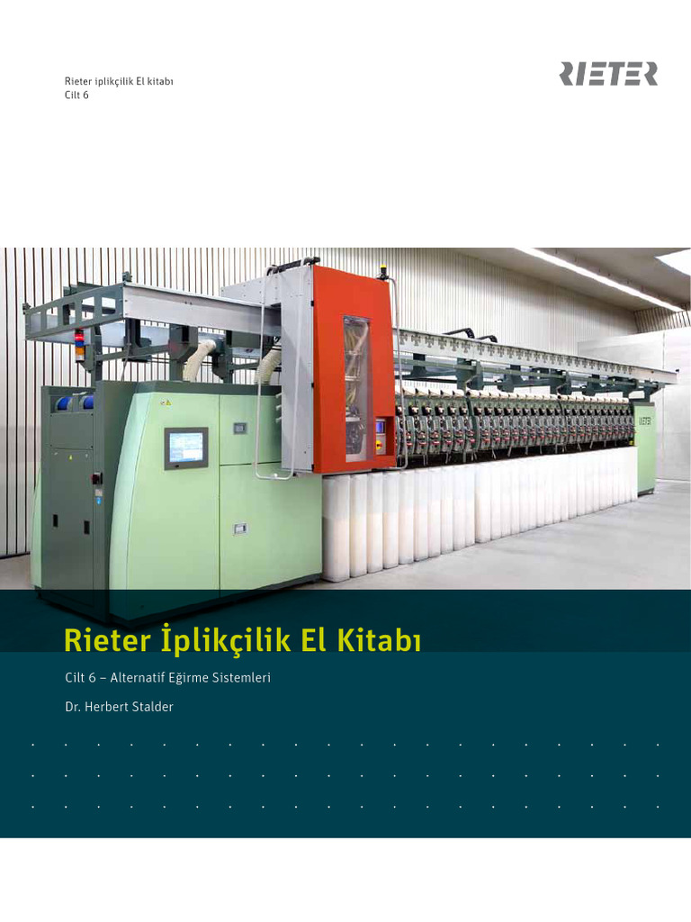 The Rieter Manual of Spinning Volume 6 | PDF